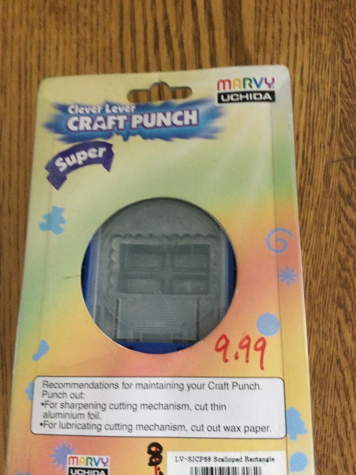 NEW MARVY UCHIDA CLEVER LEVER CRAFT PUNCH SCALLOPED RECTANGLE | eBay
