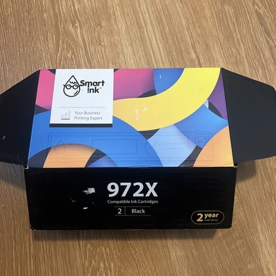 Smart ink 972X High Yield BLACK PageWide Cartridge F6T84AN 2 black inks ...