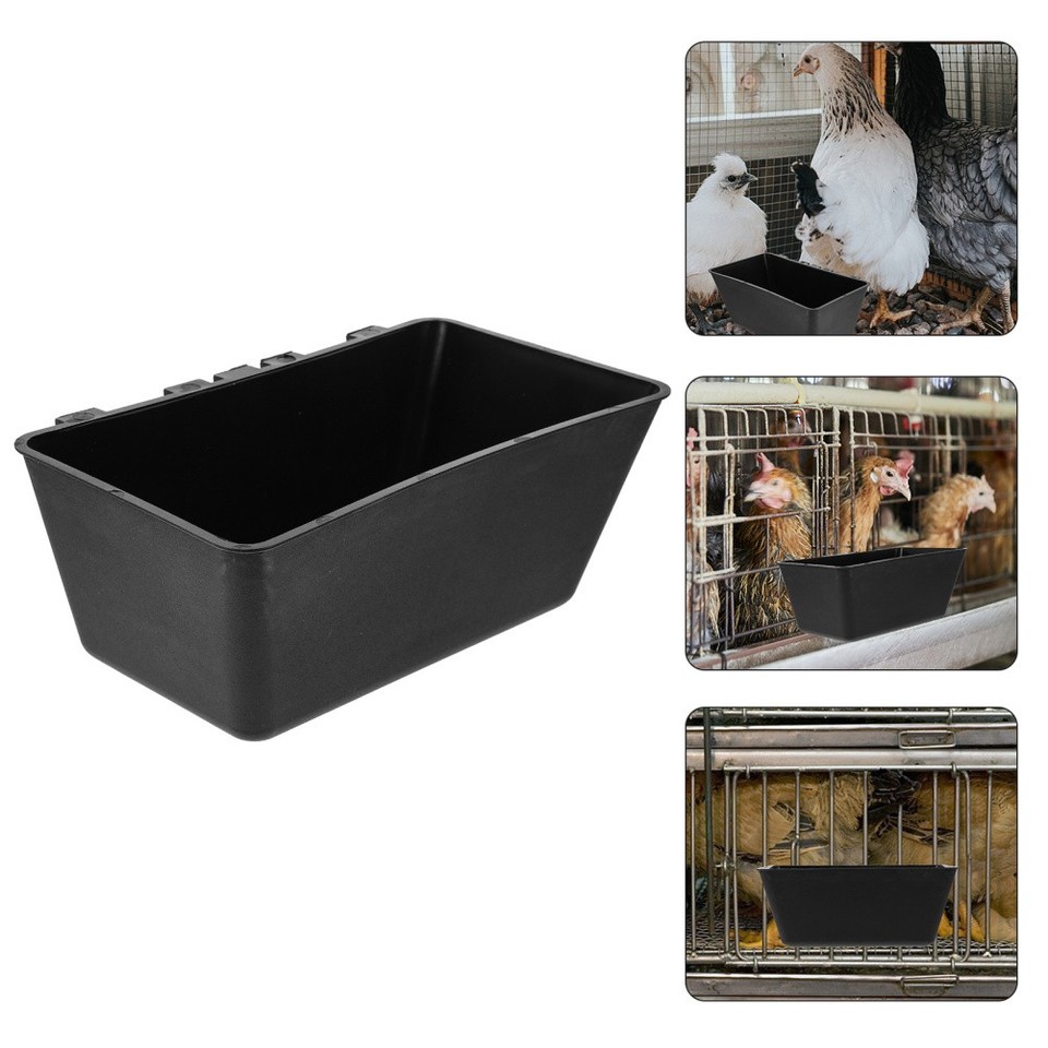 Bird Feeding Container Trough Poultry Hanging Feeder Plastic Feeders ...