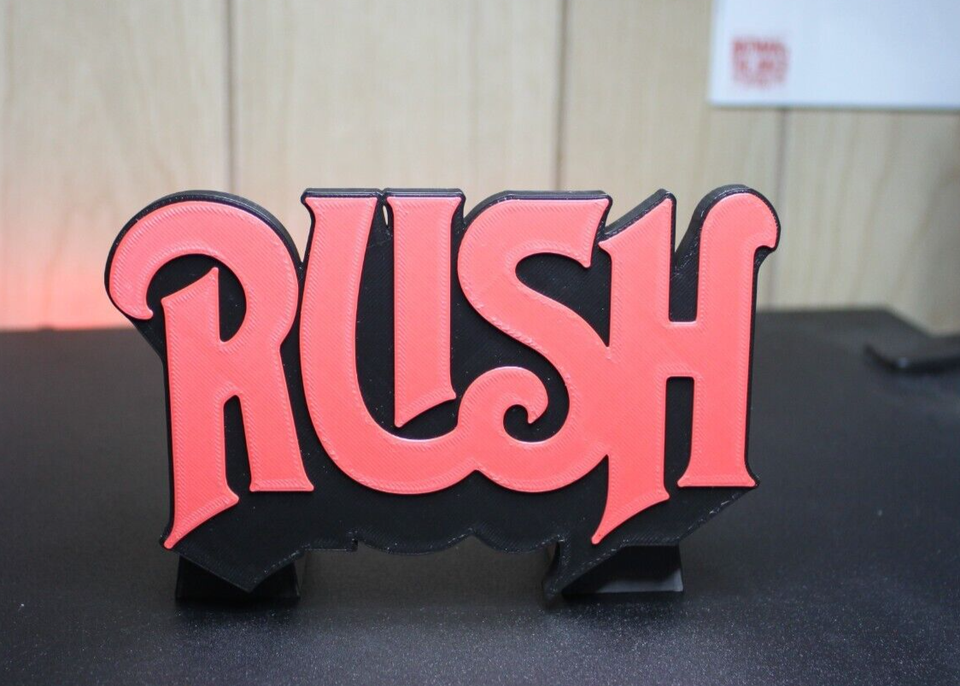 Rush 3D printed Logo Sign Wall Desk Shelf Art | eBay