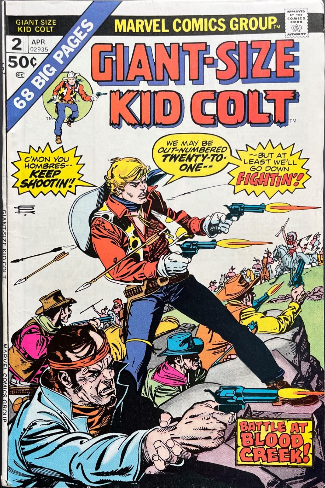 Giant-Size Kid Colt (Marvel) Vol 1 Issue# 2 April 1975 VG/Fine ...