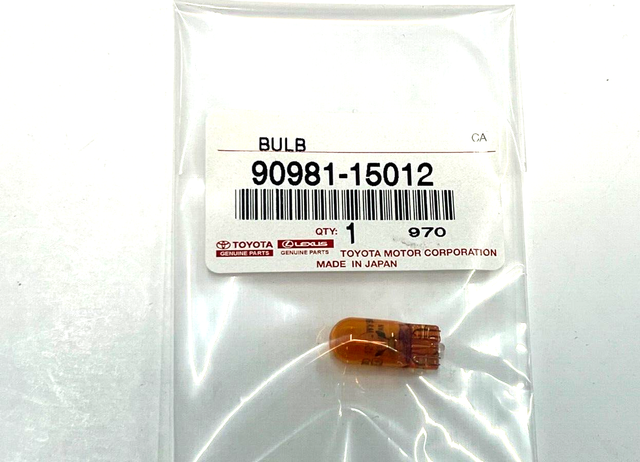 Toyota 9098115012 Genuine OEM Factory Original Marker Lamp Bulb for ...