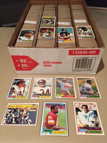 Complete Your 1981 TOPPS FOOTBALL SET EXMT to NMMT Pick 25 Points Worth ...