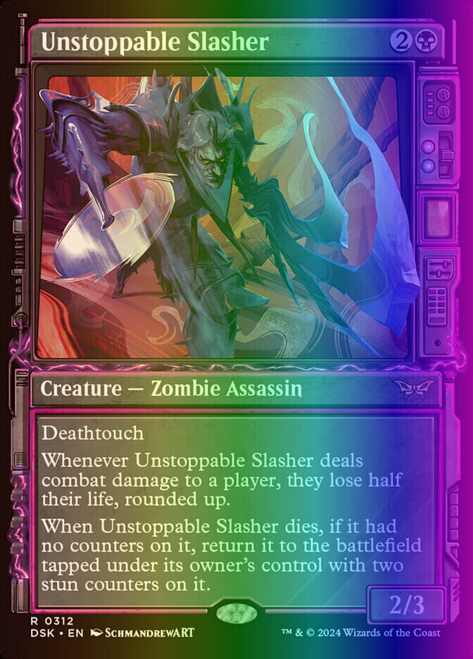 MTG Unstoppable Slasher (312/499) Duskmourn House of Horror LP FOIL | eBay