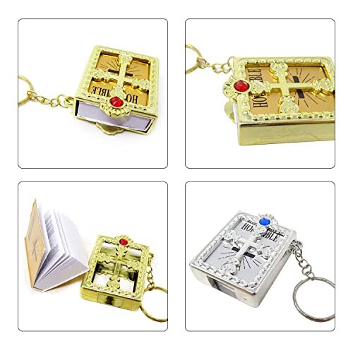 8 Pcs Mini Bible Books Keychain for Birthday Wedding Religious Gift | eBay