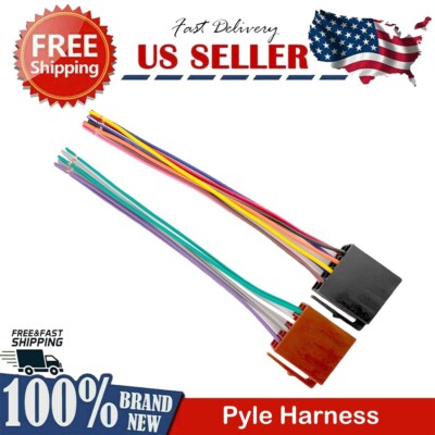 Wire Power & Speaker Harness for Pyle Marine PLCDBT65MRW Radio ...