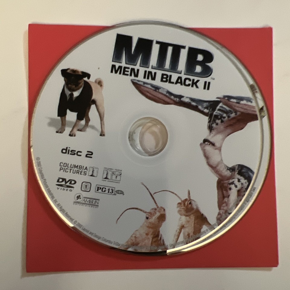Men in Black & Men in Black II (DVD, 2002) Disc Only No Tracking ...