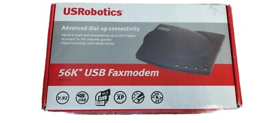USRobotics USR5633B 56 Kbps Modem 56K USB V.92 Faxmodem New Open Box ...