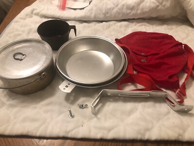 Vintage 1970 BSA Mess Kit Camp Cookware Camping Boy Scouts of America ...