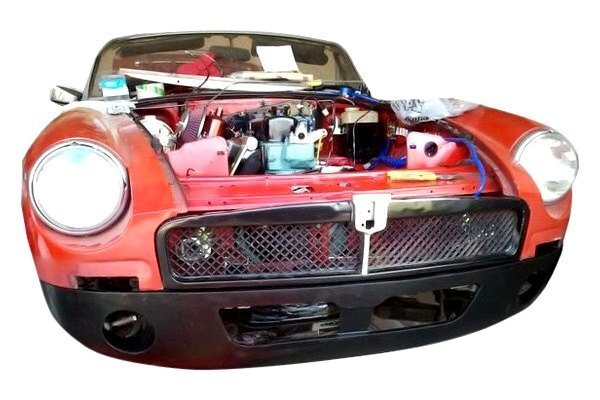 KBD Body Kits GT 1 Pc Polyurethane Front Lip For BMC MG MGB 1962-1980 ...