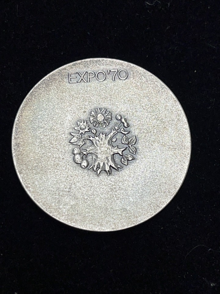 Japan EXPO '70 Sterling Silver 925 Medal Coin 18.45g 1970 Osaka ...
