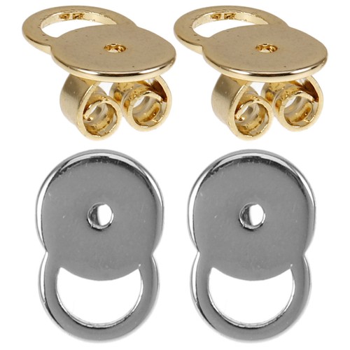 4 Pcs Copper Earring Backs For Droopy Ears Screw On Earrings Lifters ...