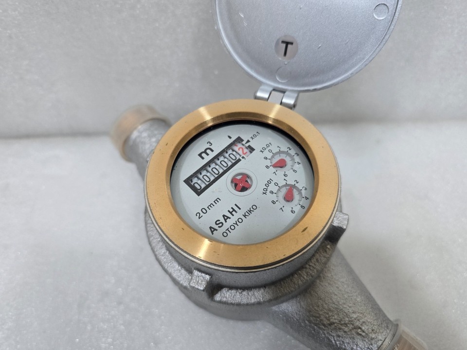 Asahi 20mm Mechanical Water Meter – OTOYO KIKO m³ Flow Meter | eBay