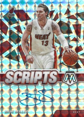 Mike Miller Miami Heat 2020-21 Panini Mosaic Scripts Prizm #SC-MMI ...