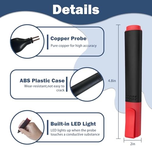 Conductivity Test Pen, Continuity Tester for Grounding Mats, Sheets ...