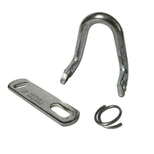 Garage Door Spring Containment W-Hook L Plates And Keeper Rings 2-Pack ...
