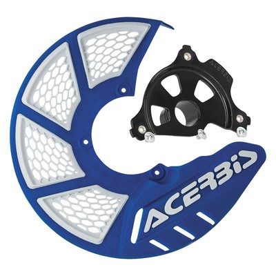Acerbis X-Brake Vented Front Disc Cover with Mounting Kit Blue/White ...