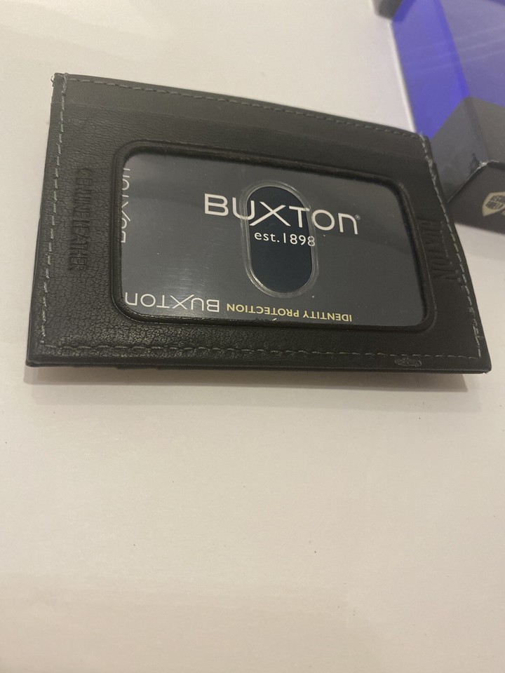 Mens Buxton rfid Secure Identity Theft Protection Wallet | eBay