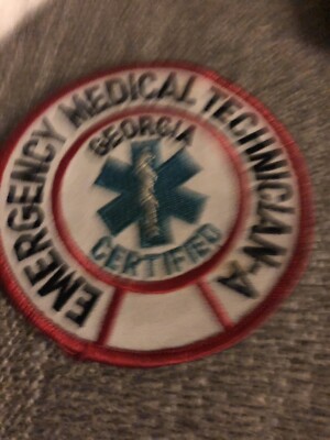 GEORGIA CERTIFIED EMERGENCY MEDICAL TECHNICIAN EMT PATCH | eBay