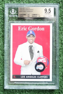 Eric Gordon 2008-09 Topps 1958-59 Variations #202 Rookie BGS 9.5 Gem ...