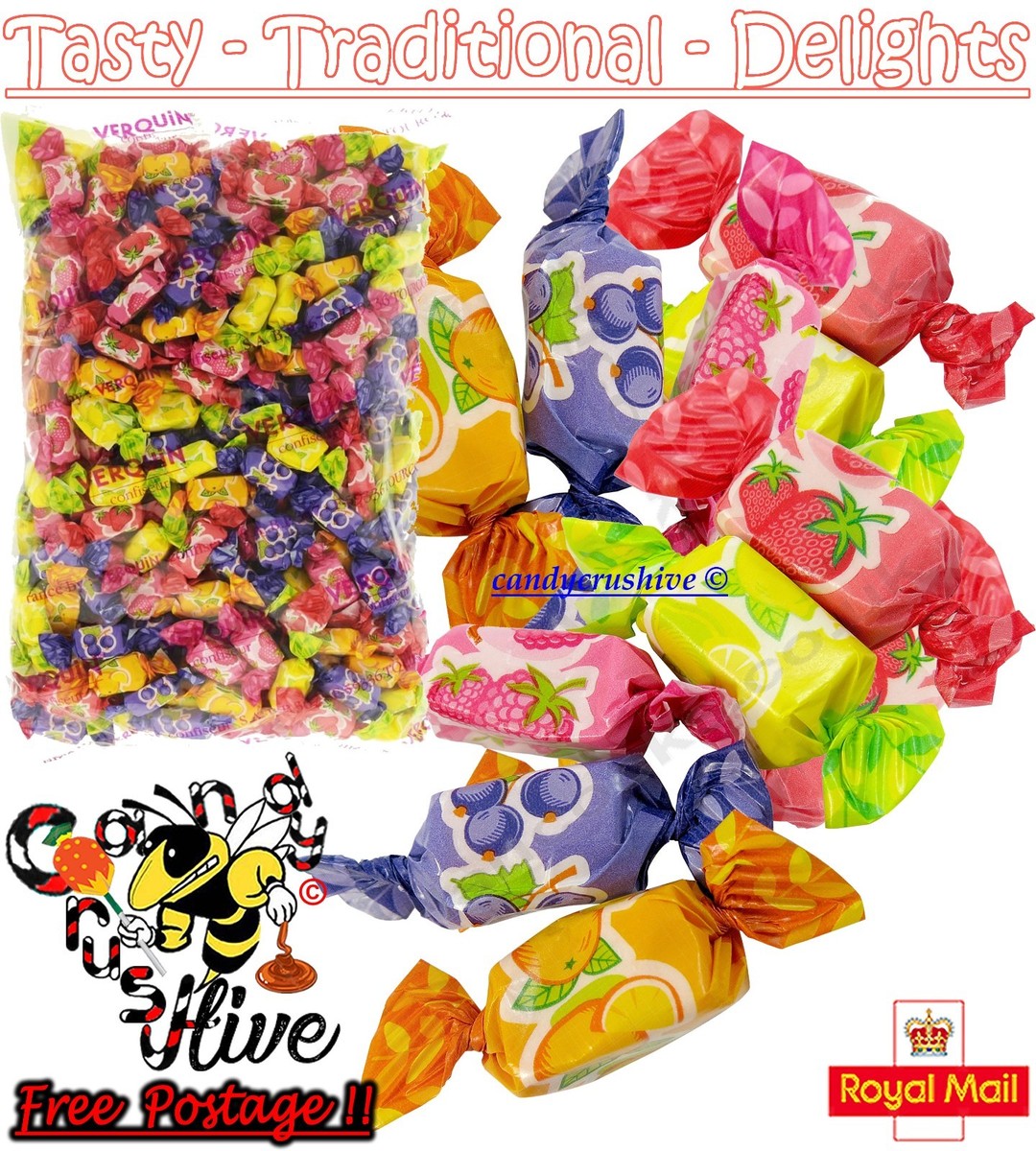 80s Candies Fruit Chews Fruit Chews 2kg Retro Sweets Bulk Sweets