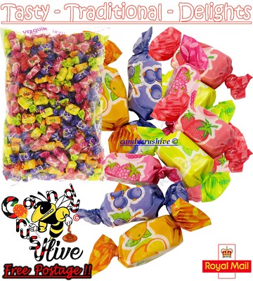 700g ASSORTED FRUIT CHEWS Wholesale Pick N Mix Wedding Party Retro ...