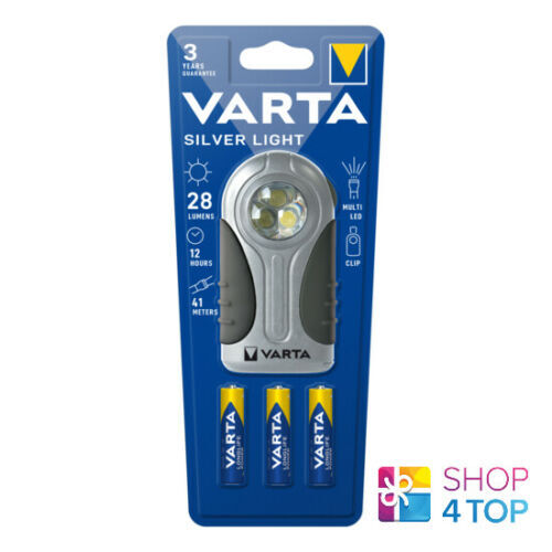 VARTA Argent Clair 16647 Flashlight Multi LED 28 Lumière 3 AAA Inclus ...