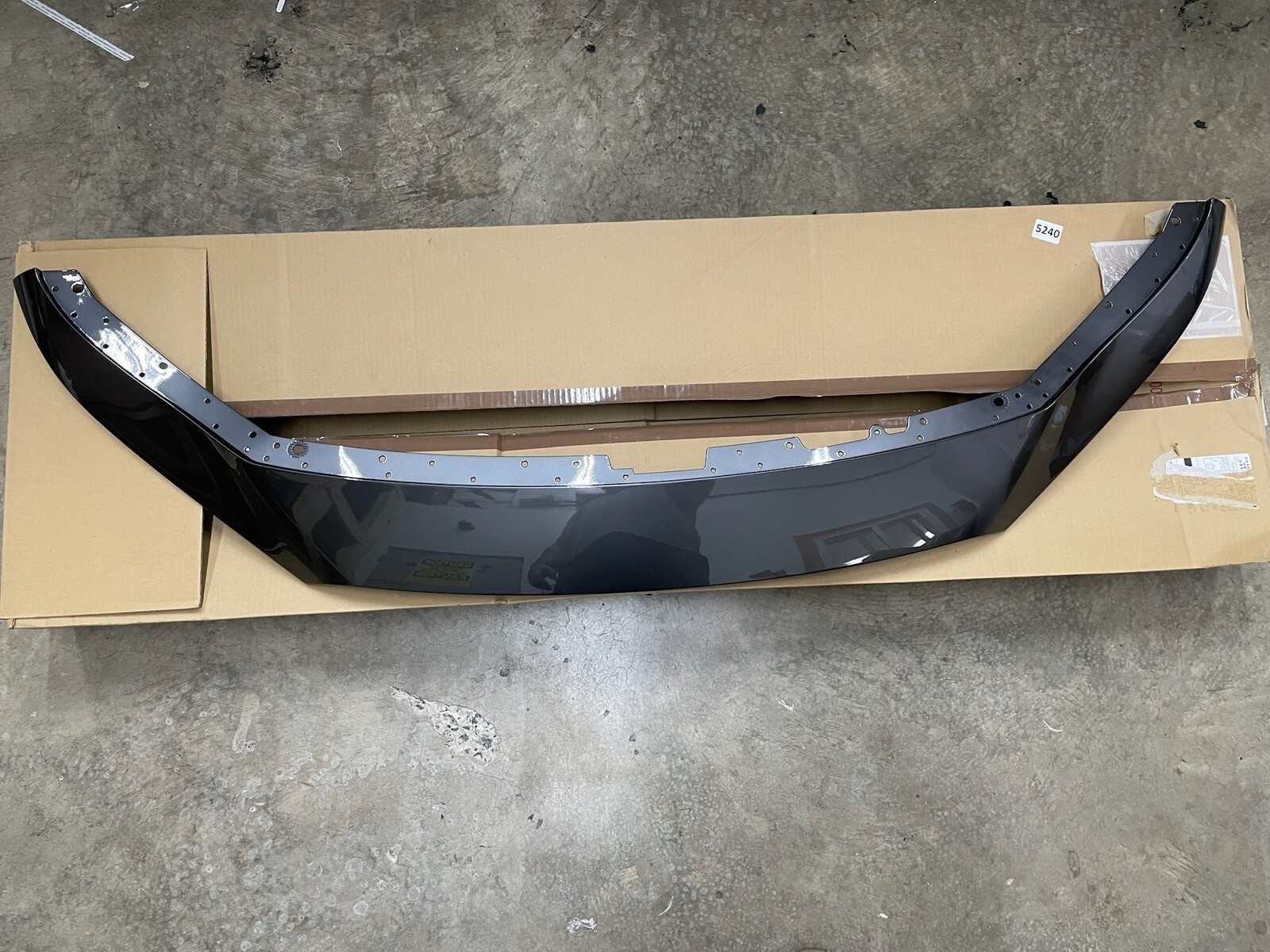 2019-2024 Mazda 3 Front Bumper Upper Nose Grille Cover Panel Gray BCKA ...
