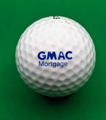 Vintage GMAC Mortgage Company logo golf ball | eBay