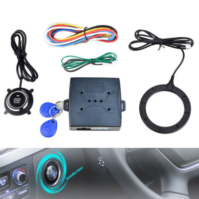 12V Car Ignition Switch RFID Engine Start Push Button Keyless Entry ...