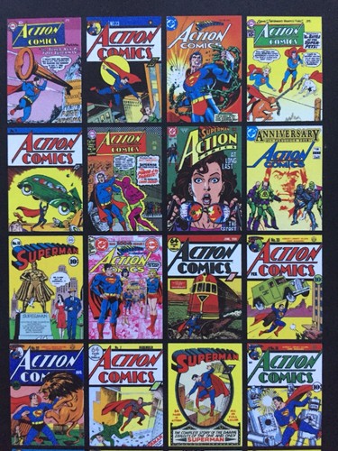 32 Posters ACTION COMICS 37,5cm X 27,5 cm Vintage affiches à tapisser ...