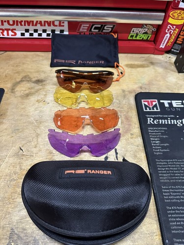 RE Ranger Phantom 2.0 Professional Shooting Eyewear Frame & 3 Lens Kit ...