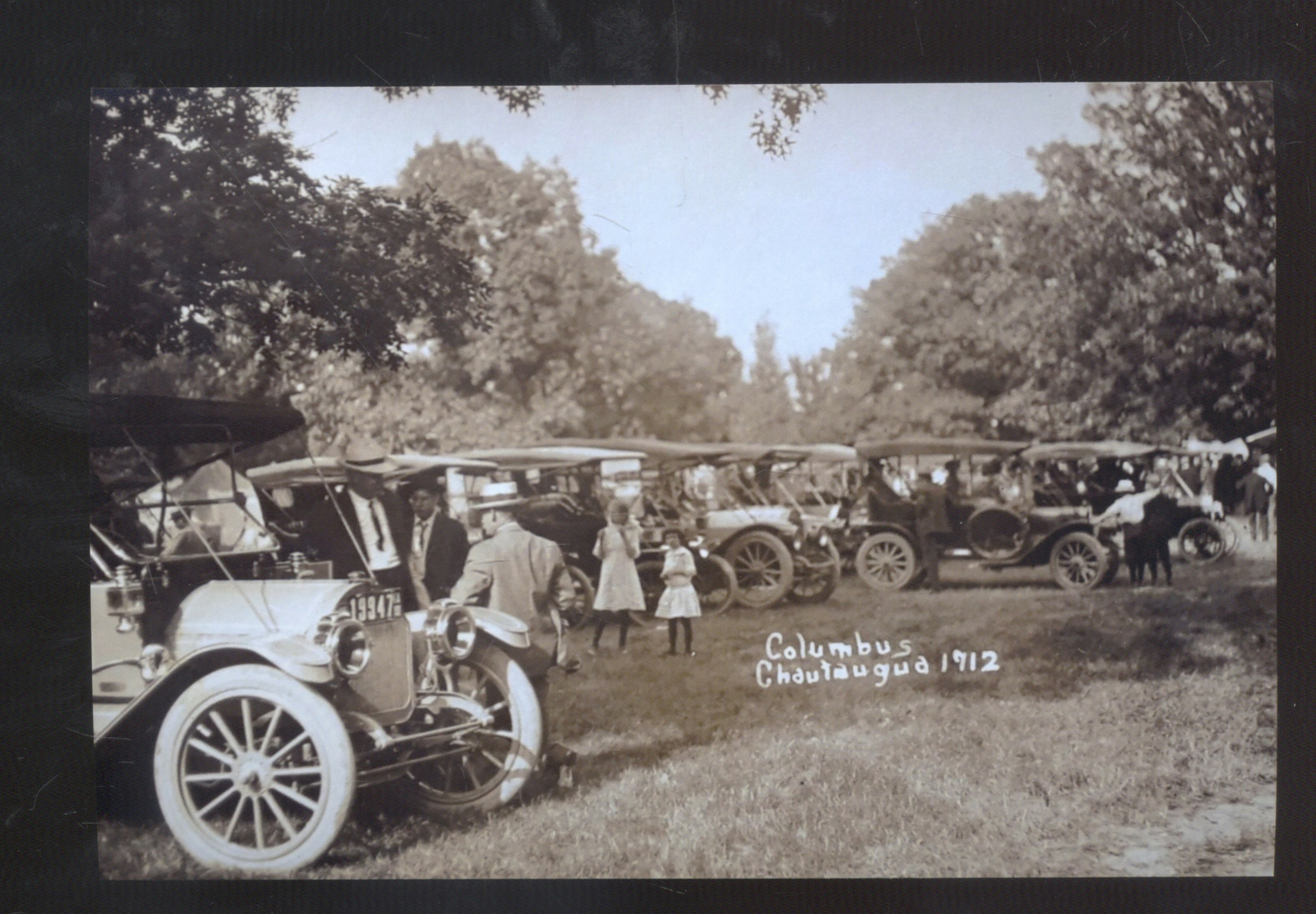 REAL PHOTO COLUMBUS JUNCTION IOWA CHAUTAUQUA OLD CARS POSTCARD COPY | eBay
