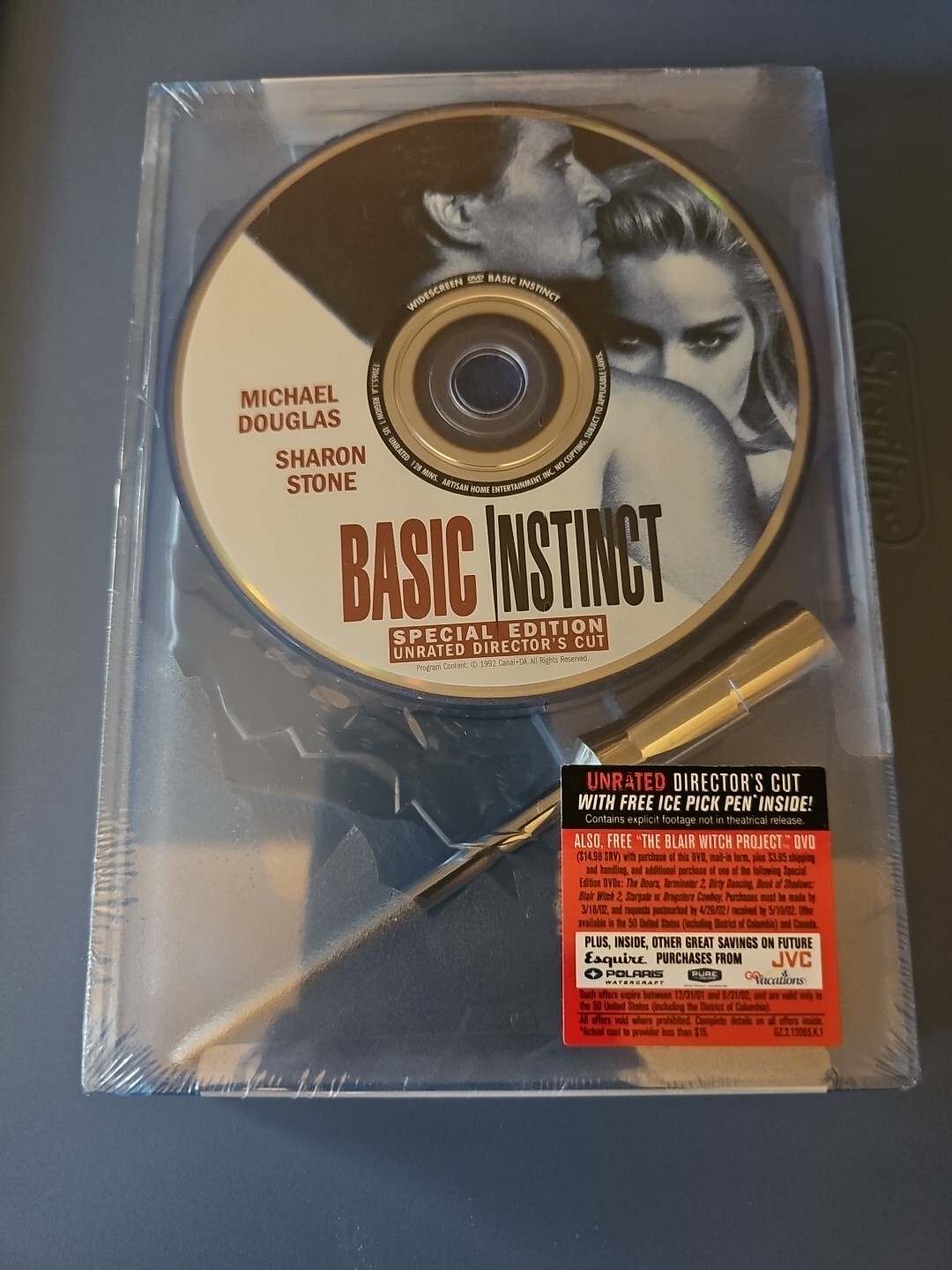 Basic Instinct (DVD, 2001, Special Limited Edition - Unrated) for sale ...
