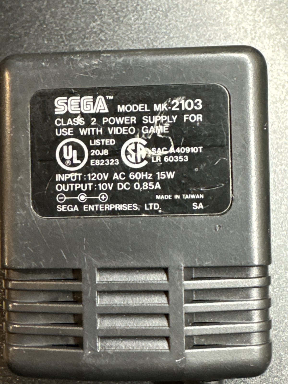 Official Sega Genesis Power Supply Adapter Model MK-2103 TESTED | eBay