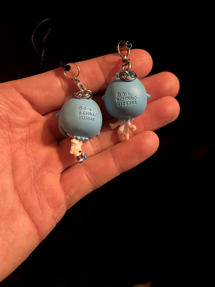 Bandai x Neon Genesis Evangelion Rei Mini Figure Charms School Swimsuit ...