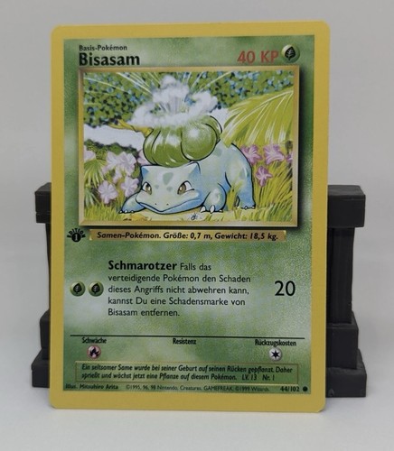 Pokemon - Base Set - Bulbasaur 44/102 - Bisasam 1st Edition - GERMAN ...