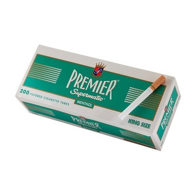 Premier Supermatic Menthol King Size Cigarette Tubes 5 Boxes 1000 RYO ...