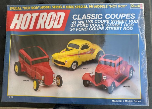 REVELL SEALED HOT ROD SERIES 3 CAR SET "CLASSIC COUPES" 1:25th STREET ...