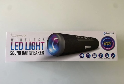 Cobaltx Wireless LED Light Up Sound Bar Speaker CSP-3700 NEW | eBay