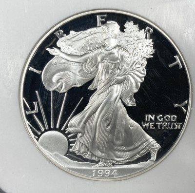 1994 Silver Eagle ASE 1.00. NGC PR 69. UC Proof. 1oz ASW. | eBay