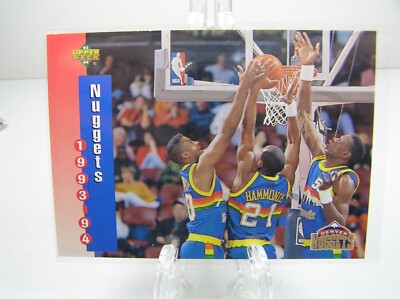 Upper Deck 1993-94 NBA Basketball Card #216 Denver Nuggets Team ...