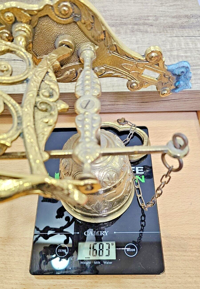 Vintage Decor Heavy Brass Door Bell Angel Inscribed - "LEO-AQUILA ...