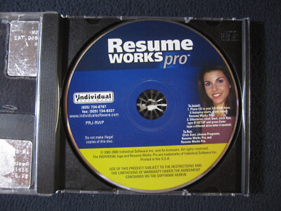 Resume Works Pro [CD-ROM] | eBay