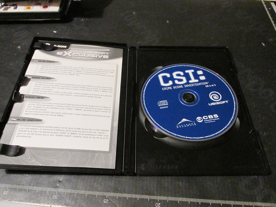 CD ROM PC Jeu Csi Crime Scene Investigation Ubisoft 3 CD | eBay