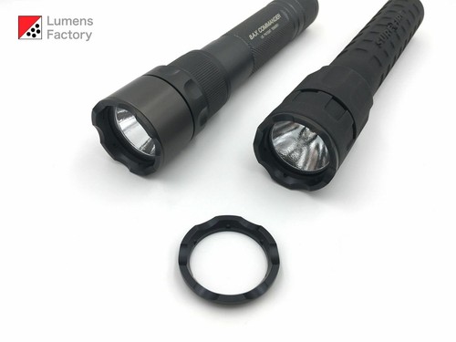 QPQ Black Steel Crenelated Bezel for Surefire Z32 Bezel, M2 M951 M952 ...