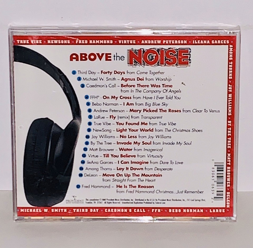 Factory Sealed Above the Noise - CD 17 Songs from Top Christian Artists ...
