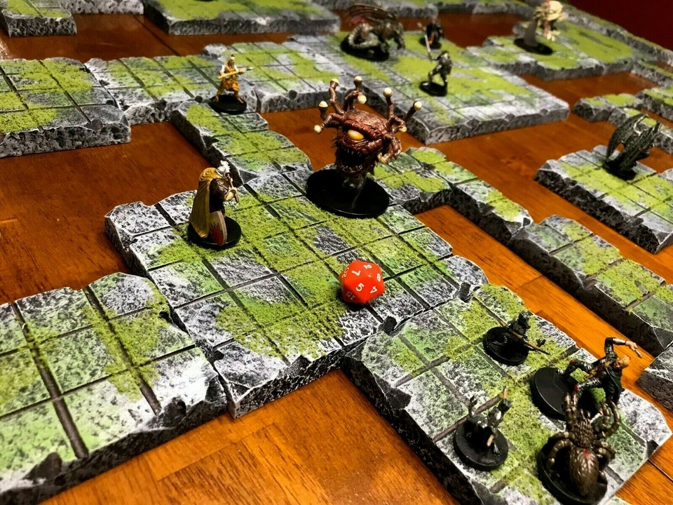 Huge Dungeon Tile Modular Set Dungeons & Dragons Pathfinder d&d terrain ...