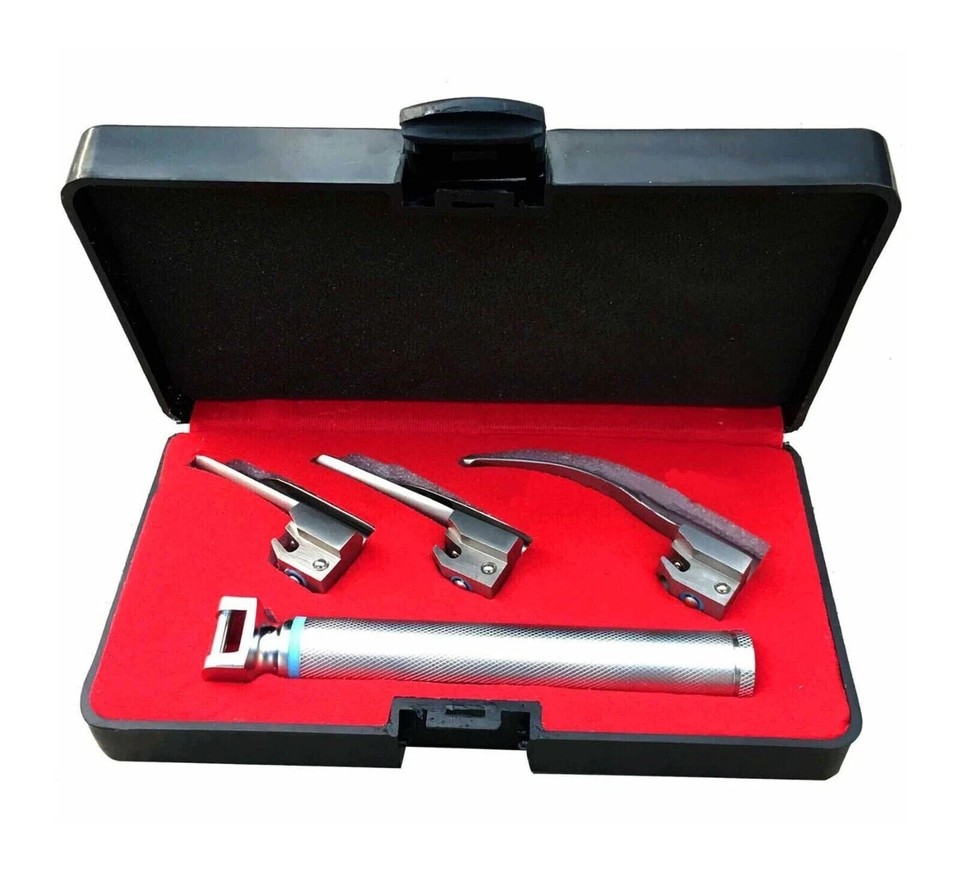 Laryngoscope Set Baby Miller Blade #00 #0 & Mac Baby#1 With Small ...