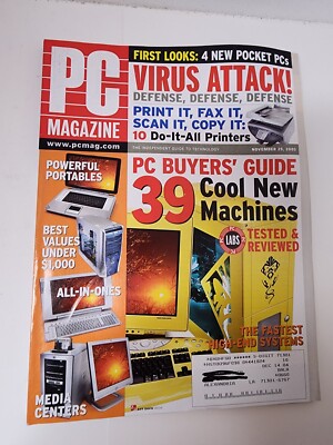 PC Magazine November 25, 2003 Buyer's Guide 39 Cool New Machines Tested ...